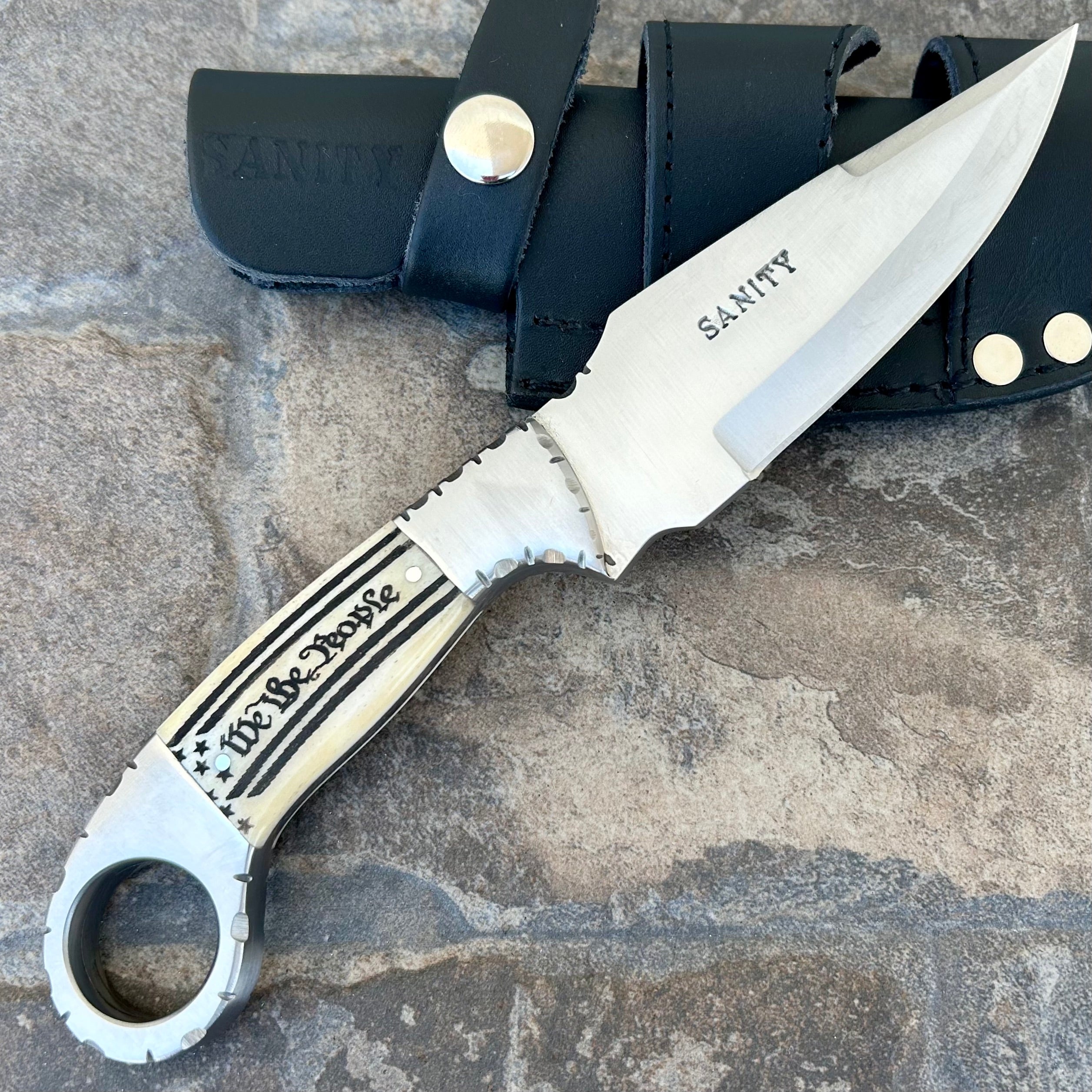 9” Al Capone - Bone - We The People - D2 Steel - Horizontal & Vertical