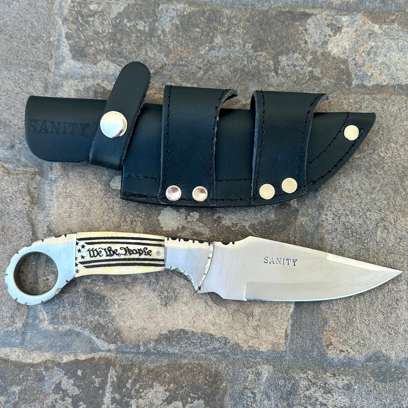 9” Al Capone - Bone - We The People - D2 Steel - Horizontal & Vertical