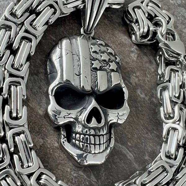necklace-american-flag-skull- necklace-american-flag-skull-