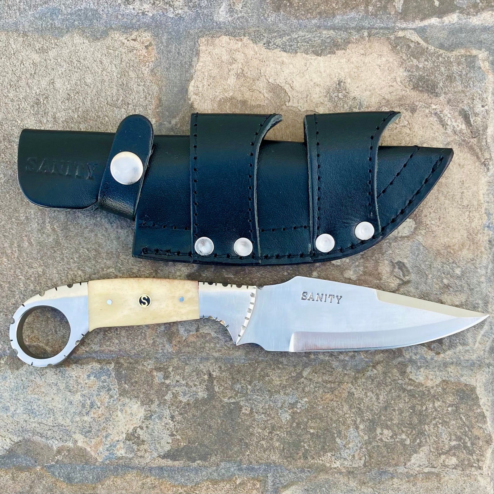 9” Al Capone - Bone - D2 Steel - Horizontal & Vertical Carry - PE209