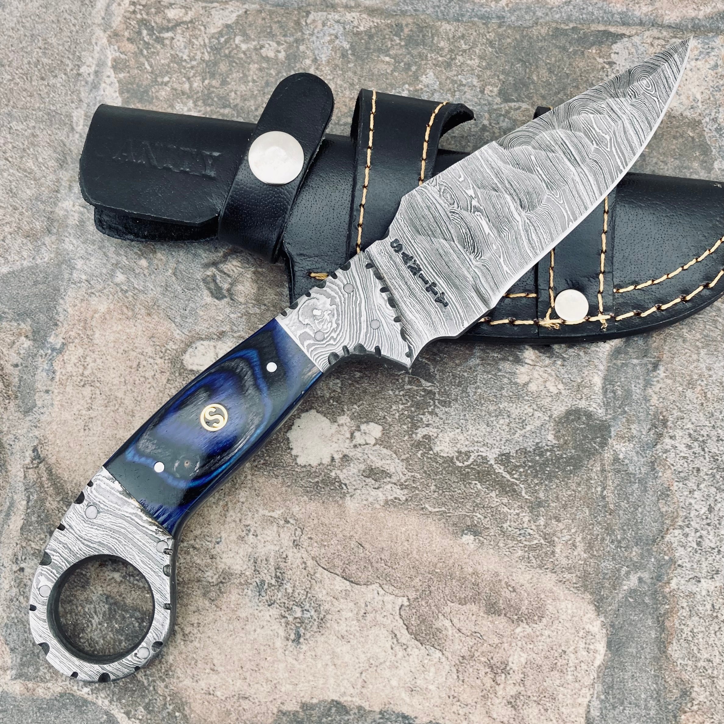 9" Al Capone - Blue & Black Wood - Horizontal & Vertical Carry - PE05