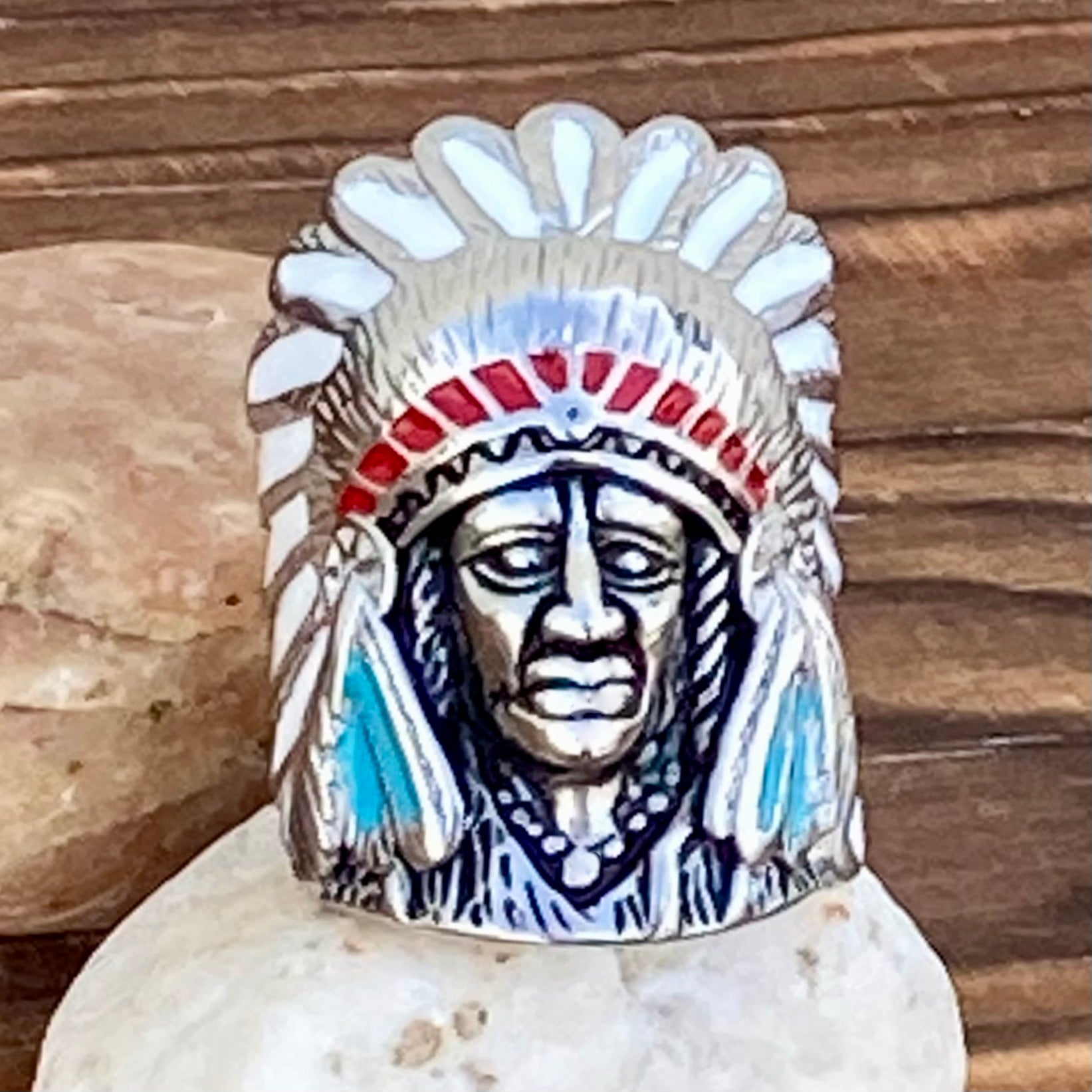 Indian the Legend Ring - Sizes 9-16 - R182